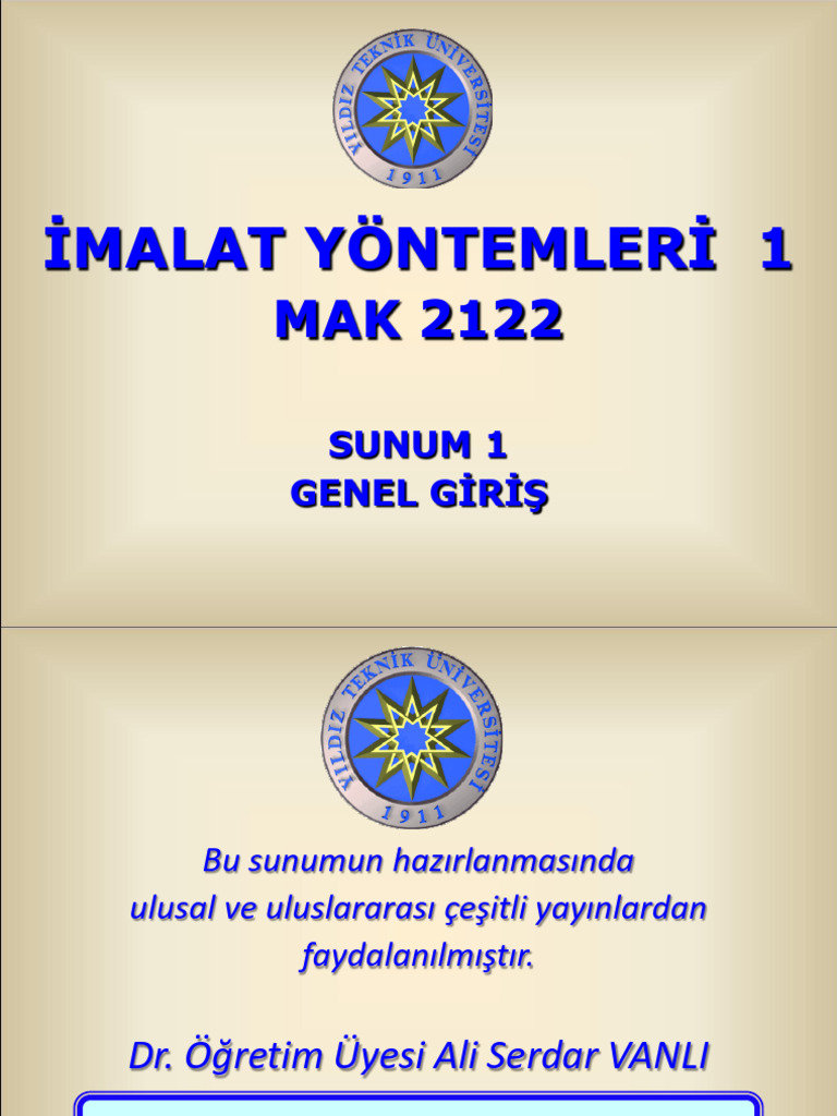 Sunum 1 Giris | PDF