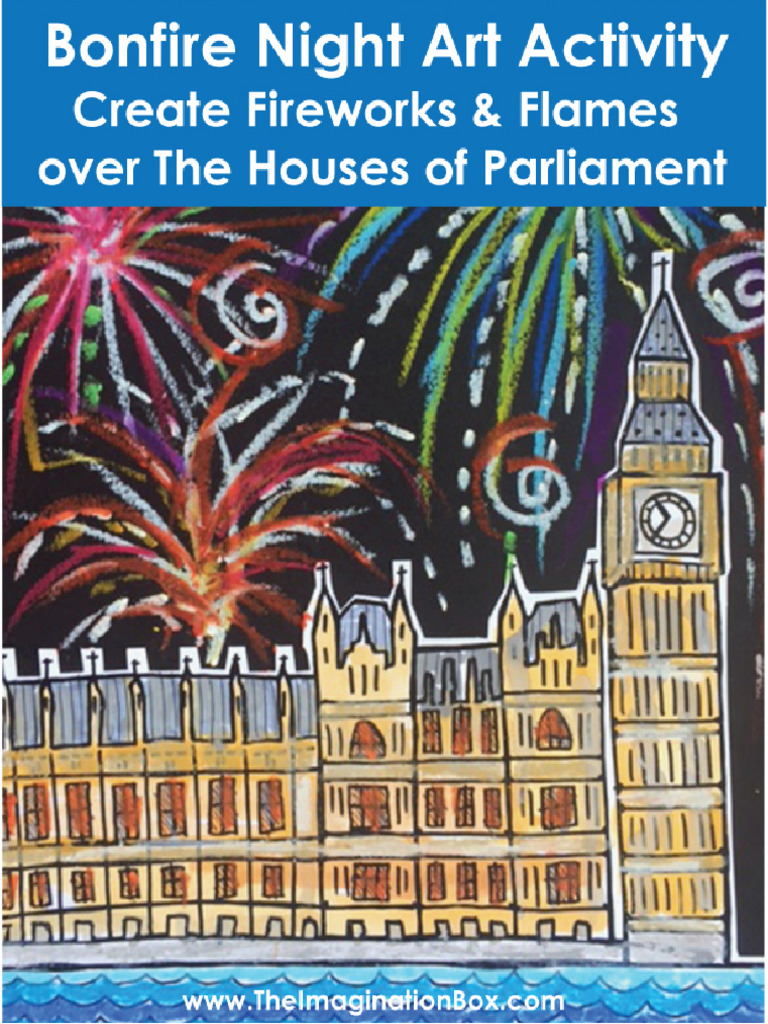 Bonfire Night Guy Fawkes Firework Art Activity | PDF | License