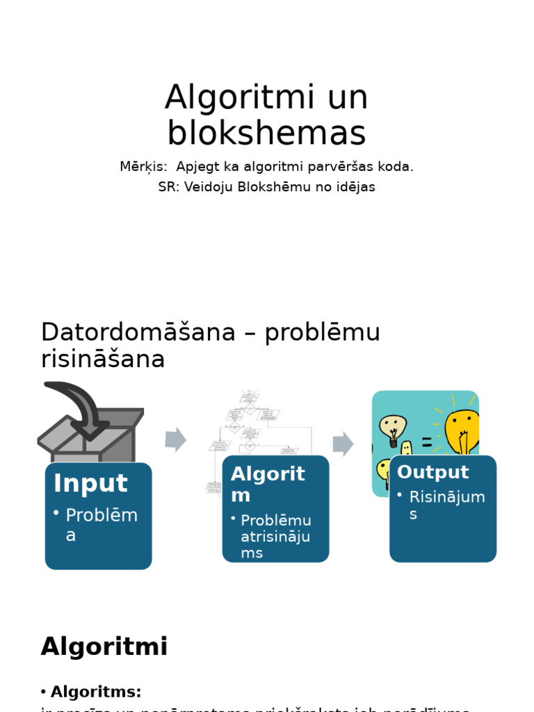 Algoritmi Un Blokshemas | PDF