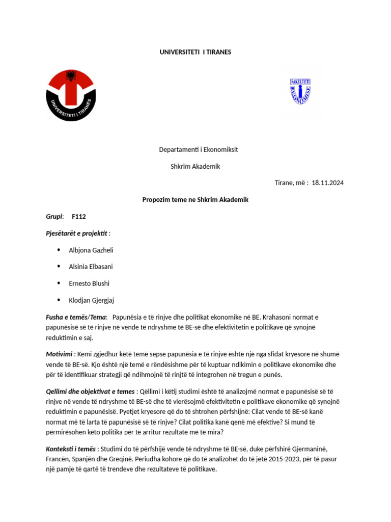 FORMATI TEME Shkrim Akademik | PDF