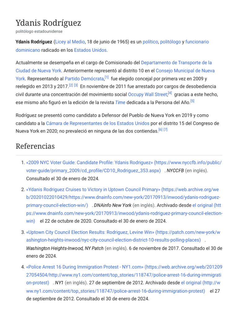 Ydanis Rodríguez: Politólogo y Político | PDF