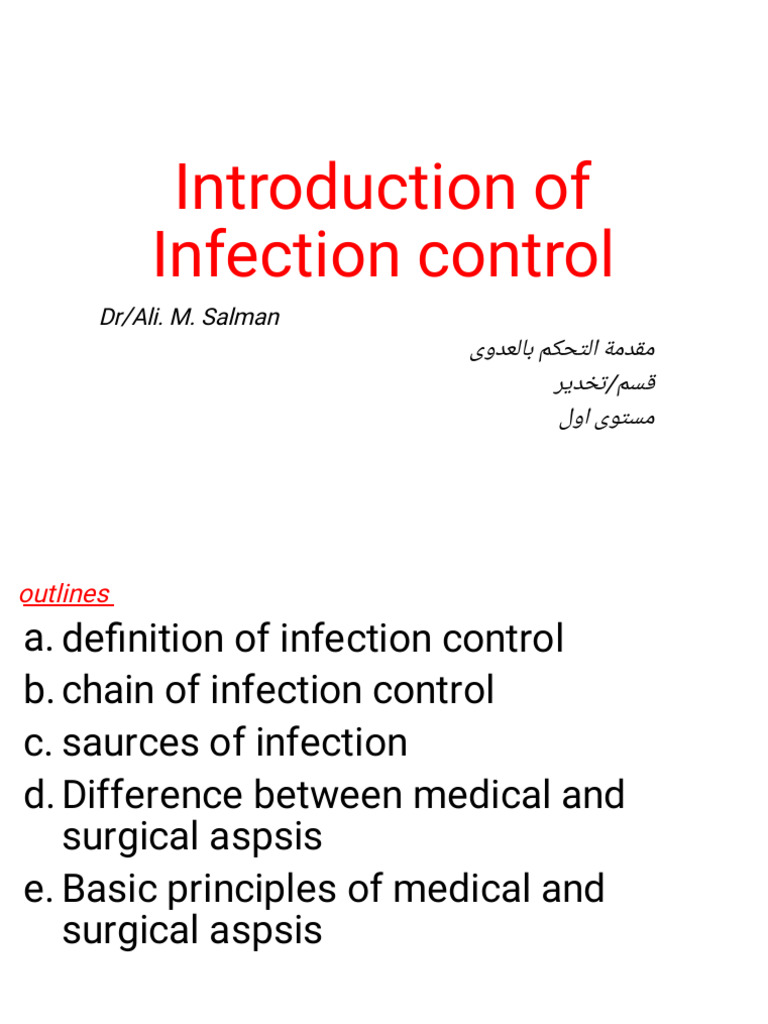 Introduction Of-Infection Control | PDF | Infection | Clinical Medicine