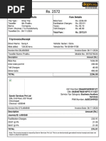 Taxi Invoice Format Template | PDF