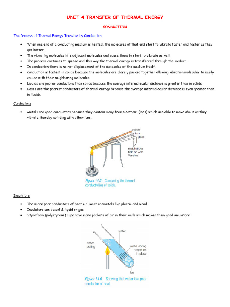 Thermal Energy Transfer: Conduction, Convection, Radiation | PDF ...