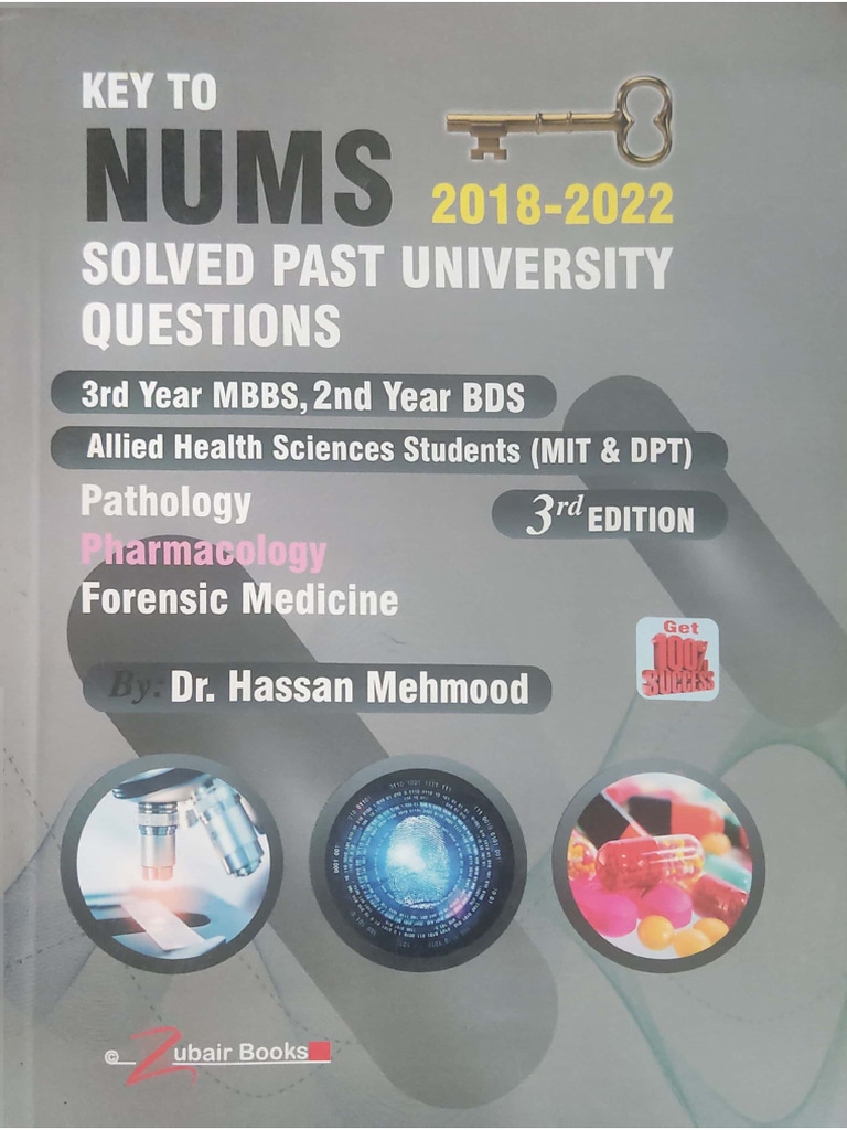 Pharma Key to Nums Past Papers 2022 Both Mcq and Seq | PDF
