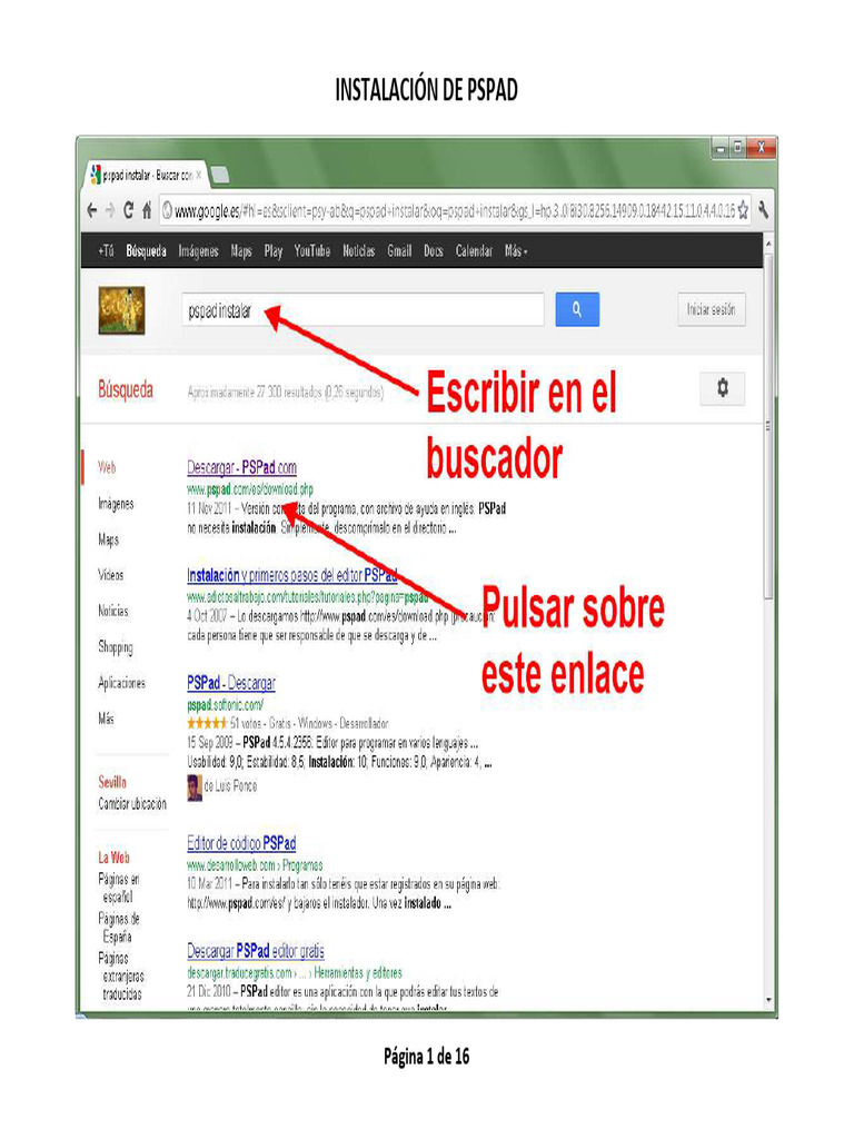 Guía de Instalación de PSPad | PDF
