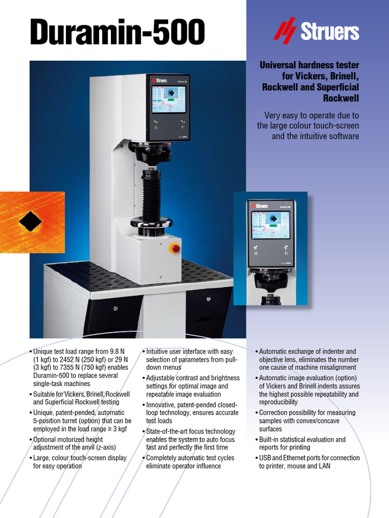 Duramin-500 Brochure English | PDF | Transmission Electron Microscopy