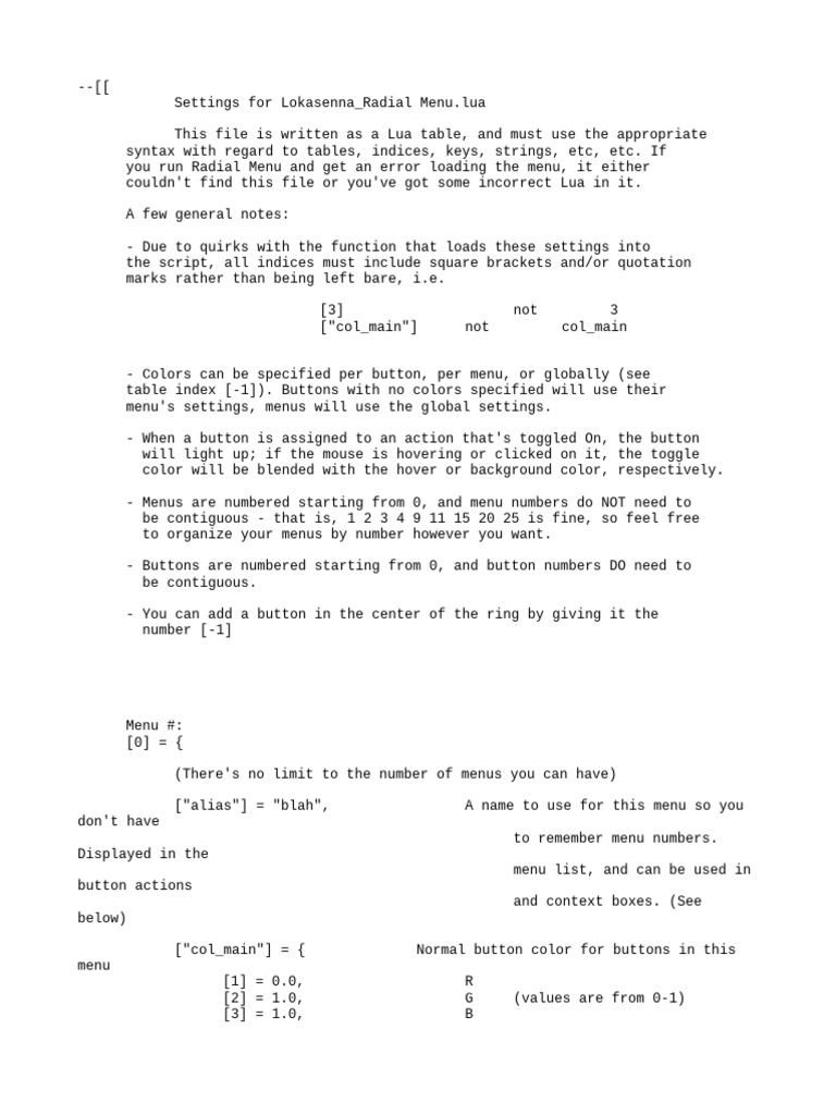 Lokasenna_Radial Menu - user settings | PDF | Menu (Computing) | Software