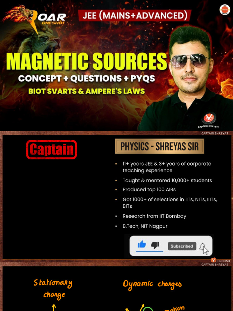 JEE Magnetic Sources | PDF
