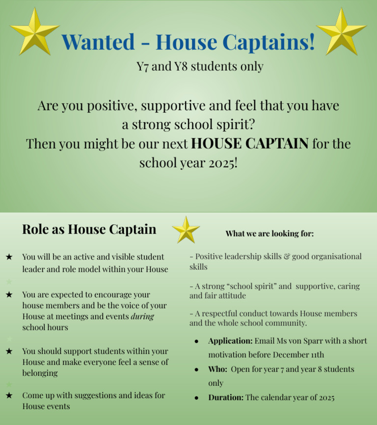House Captains | PDF