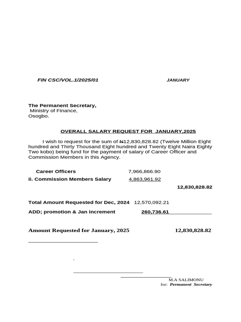 Request Letter, 2025 | PDF