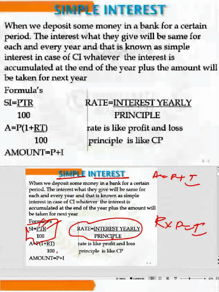 Simple and Compound Interest Explained | PDF | Interest | Mathematical ...