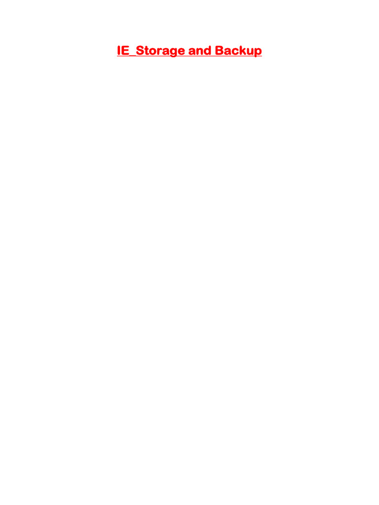 Storage and Backup Quiz | PDF | Backup | Computer Data Storage