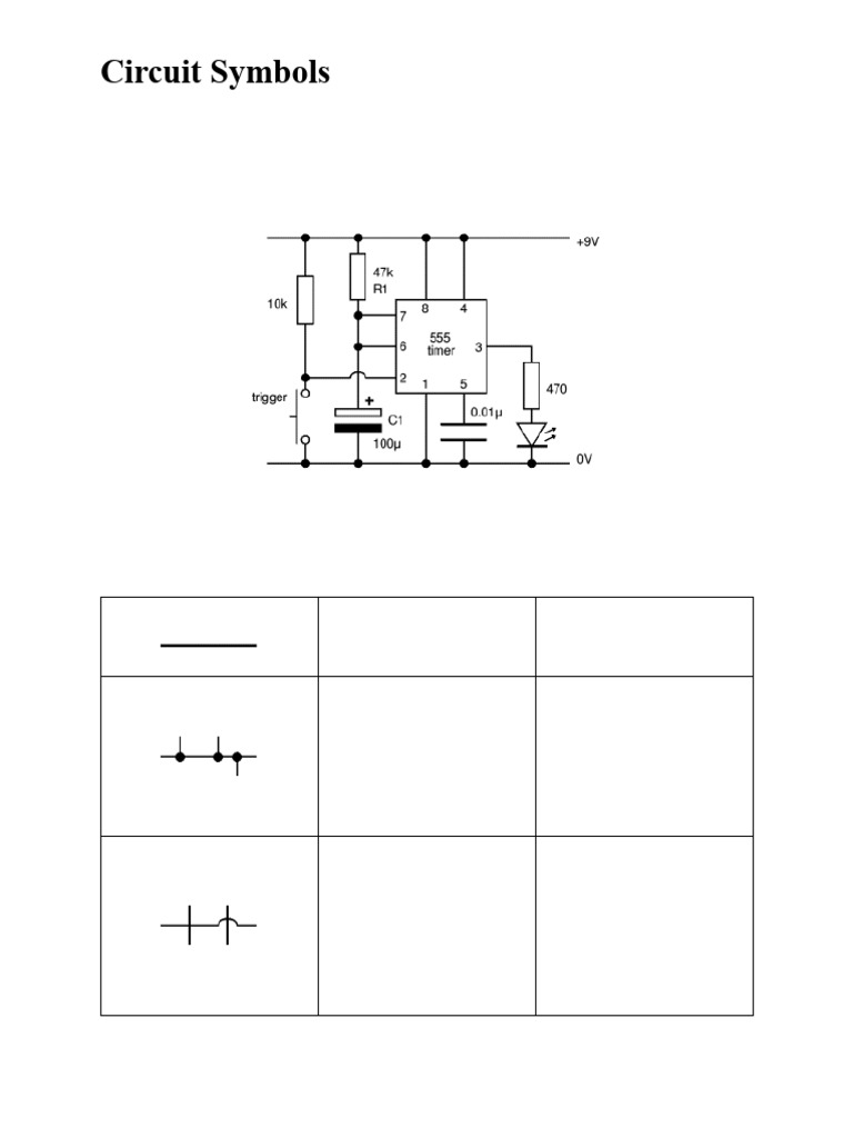 Circuit Symbols Explained for Diagrams | PDF | Logic Gate | Switch