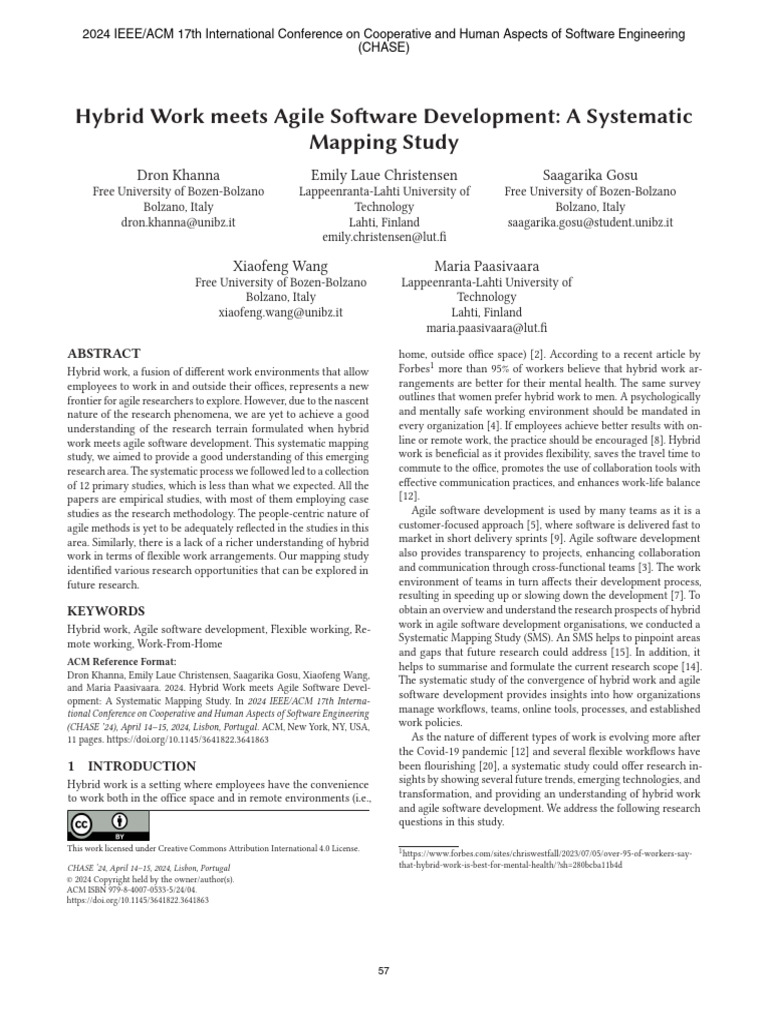 (15) HybridWork_meets_Agile_Software_Development_A_Systematic_Mapping_Study | PDF | Agile ...