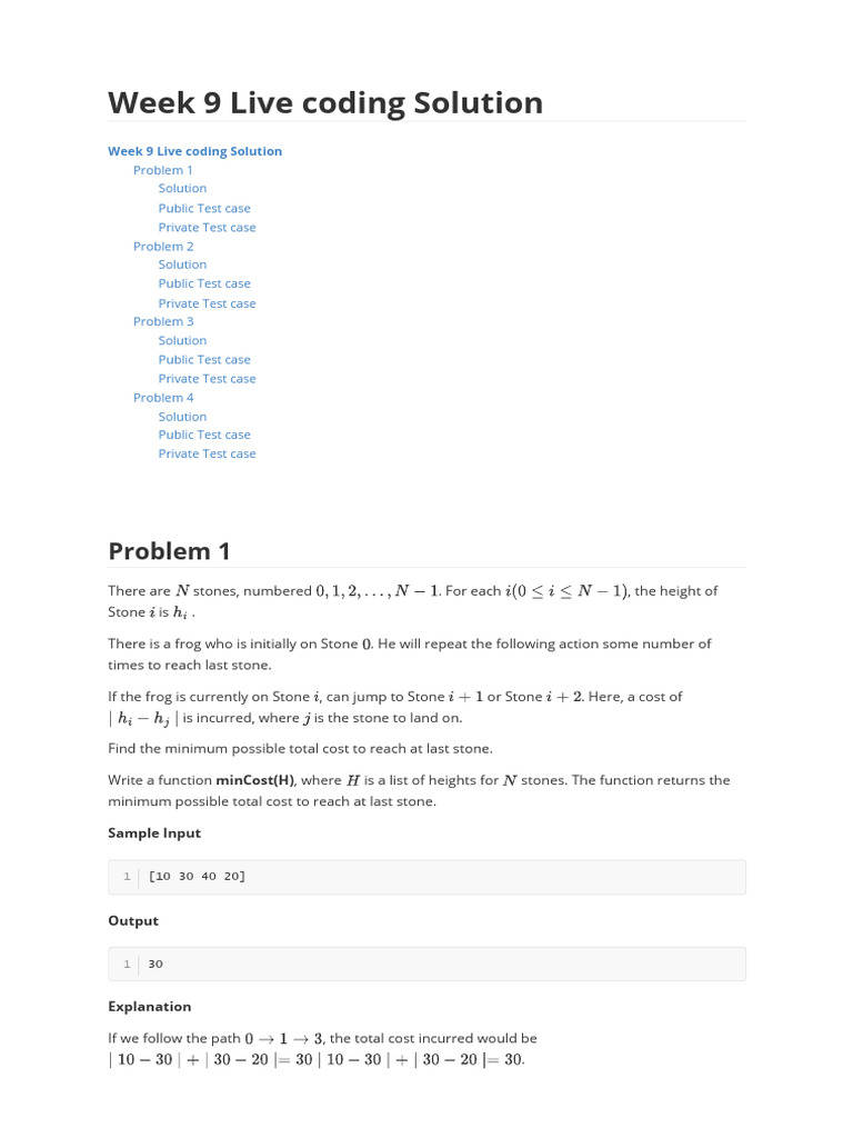 Week 9 Live Coding Solution | PDF | Theoretical Computer Science | Algorithms