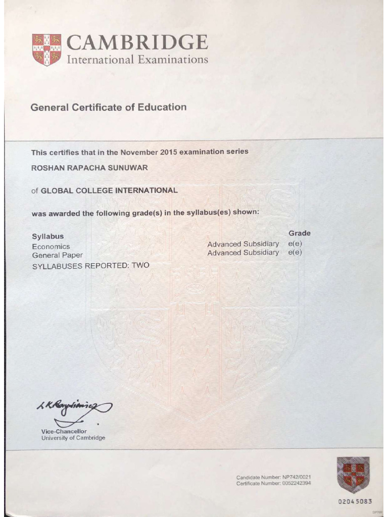 Gce As - Gce A2 | PDF
