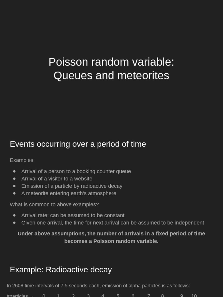 Poisson Events Explained | PDF | Poisson Distribution | Teaching Mathematics