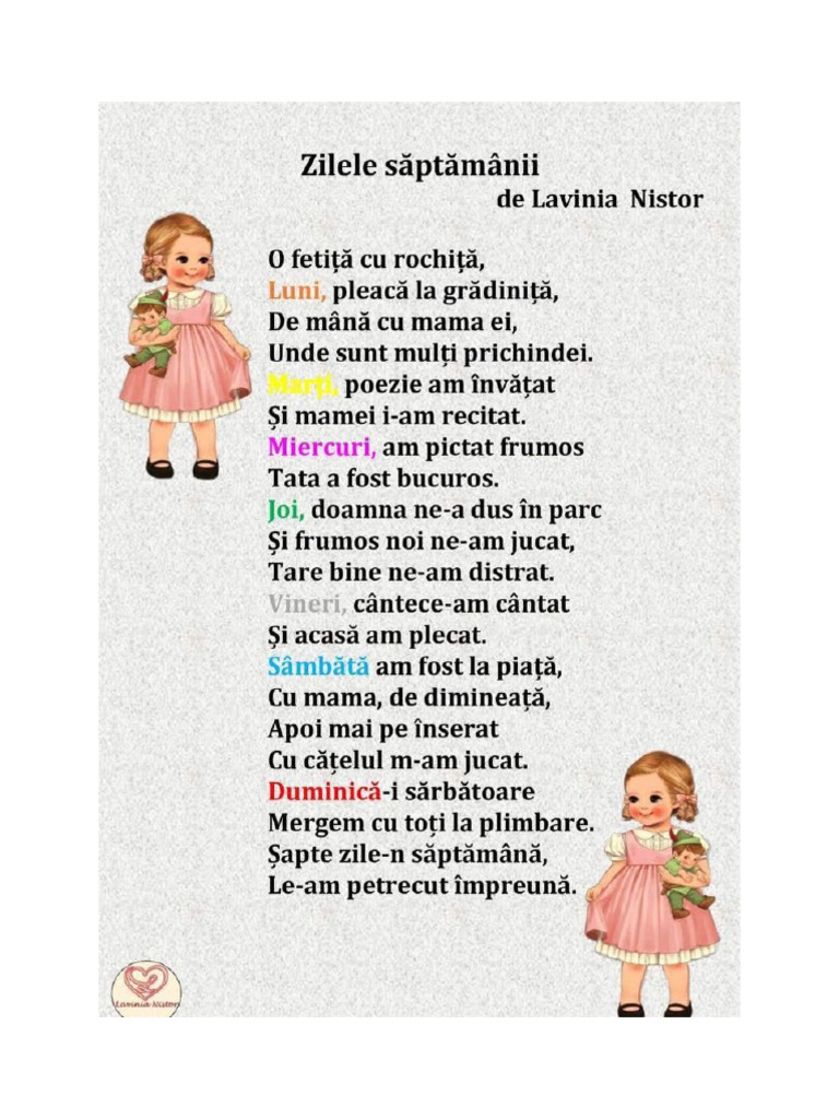 Zilele Saptamanii | PDF