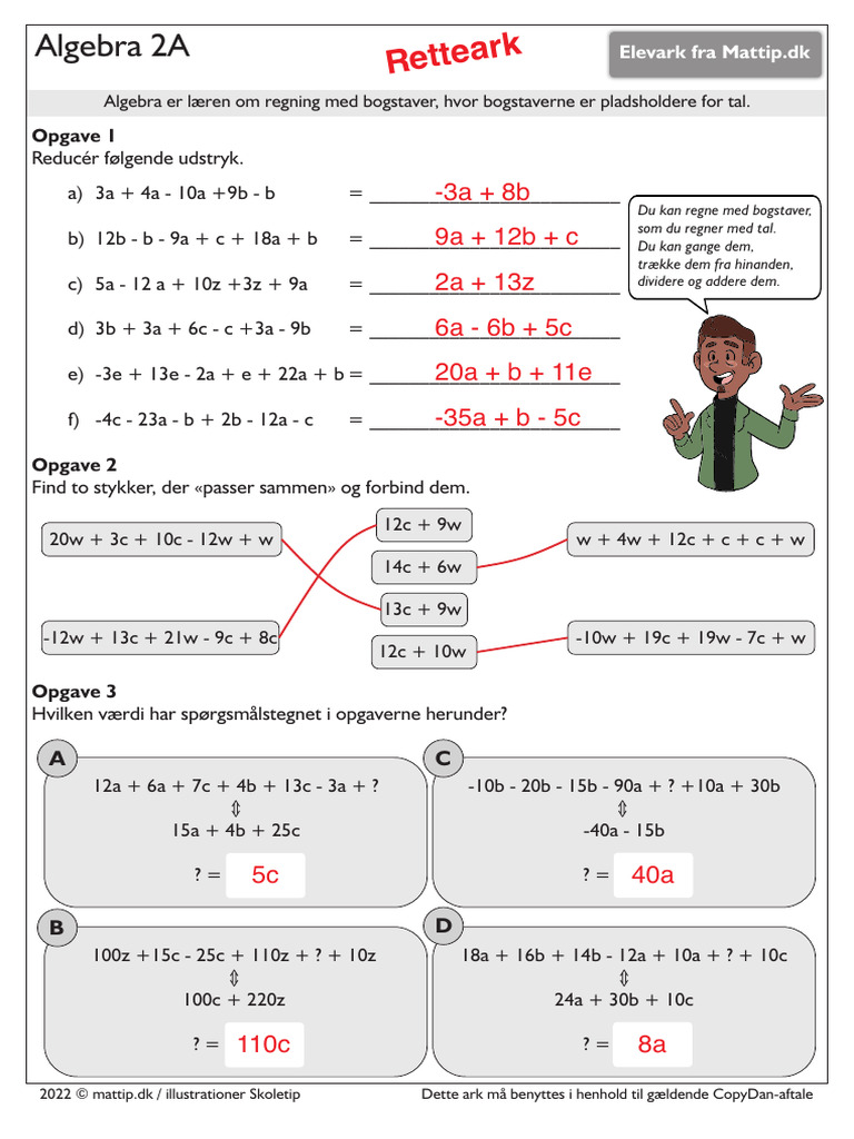 Algebra 2A+2B Kopiark-Retteark | PDF