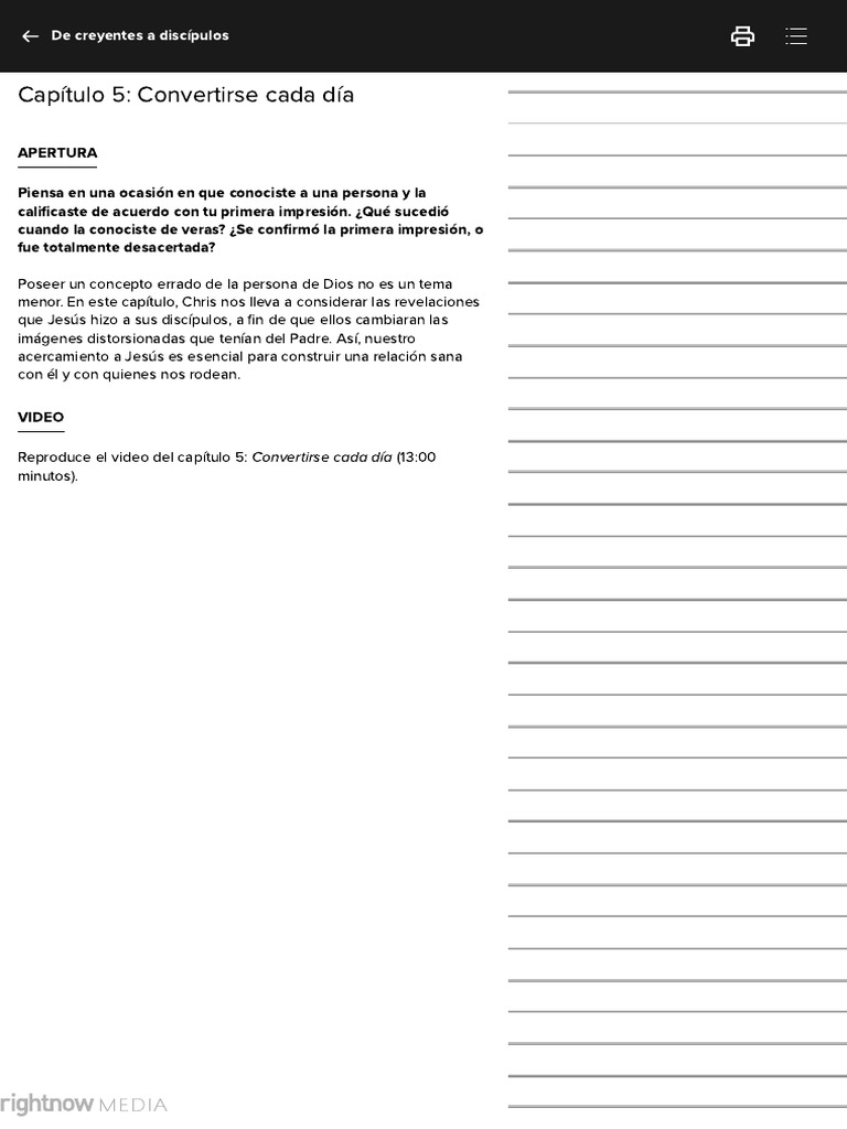 De Creyente a Discipulo Cap5 | PDF | Jesús | Dios