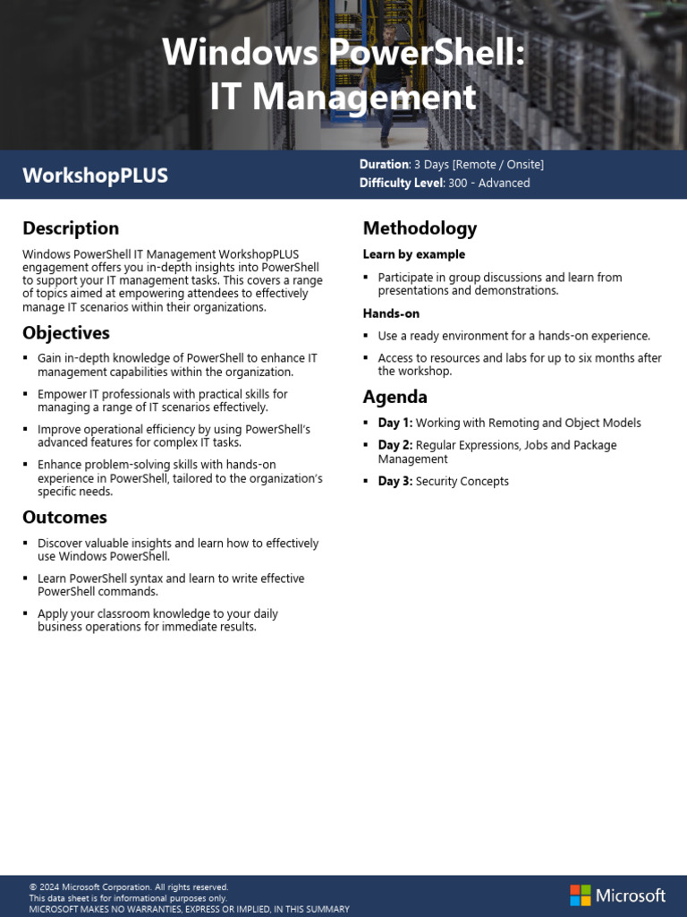 PowerShell 7 IT Management Workshop | PDF | Microsoft | Regular Expression