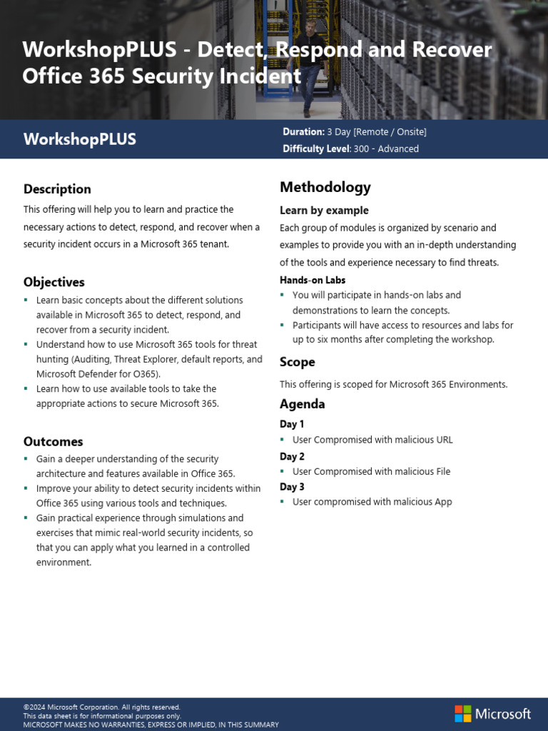WS- Detect Respond and Recover Office 365 Security Incident | PDF ...