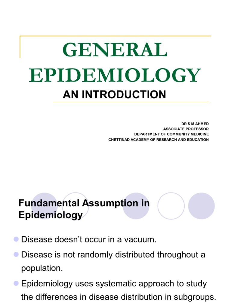 General Epidemiology | PDF
