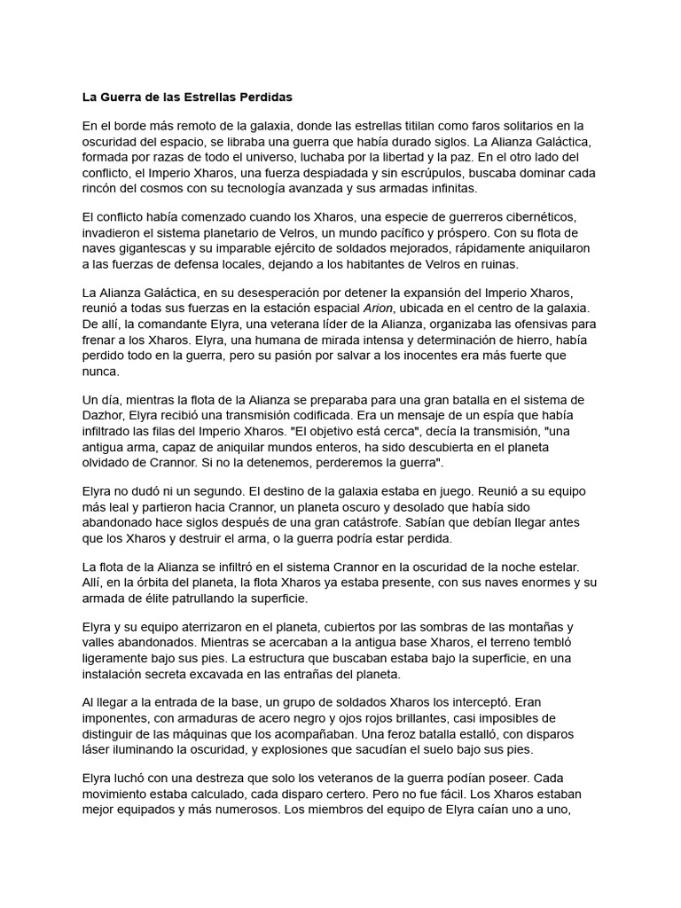 La Guerra de Las Estrellas Perdidas | PDF