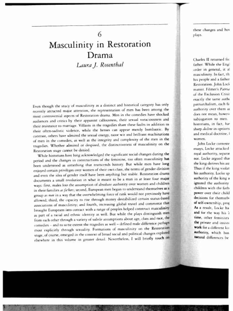 Rosenthal Masculinity | PDF