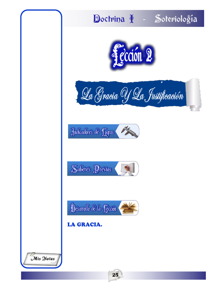 04 Soteriologia Leccion2 | PDF | Gracia divina | Justificación (teología)