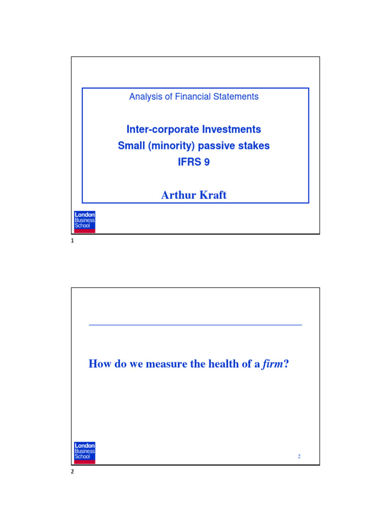 081 Investment.slides SOLUTION | PDF | Fair Value | Income Statement