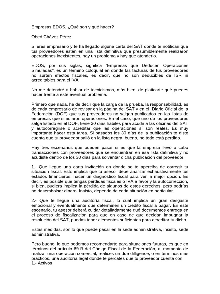 Empresas EDOS | PDF | Auditoría