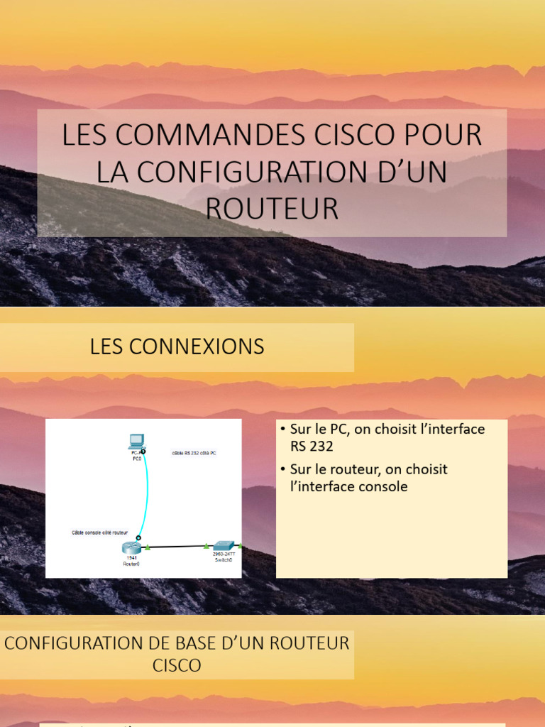 Commandes de Configuration Routeur Cisco | PDF | Enveloppe de ...