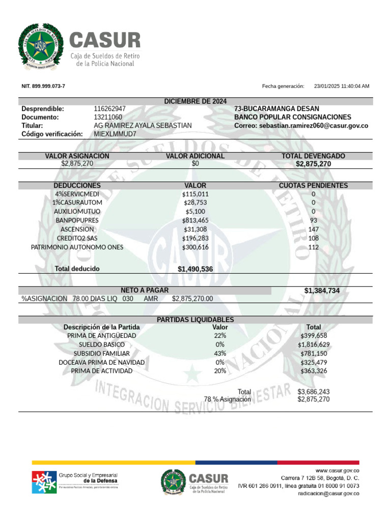 Desprendible DICIEMBRE 202412 | PDF