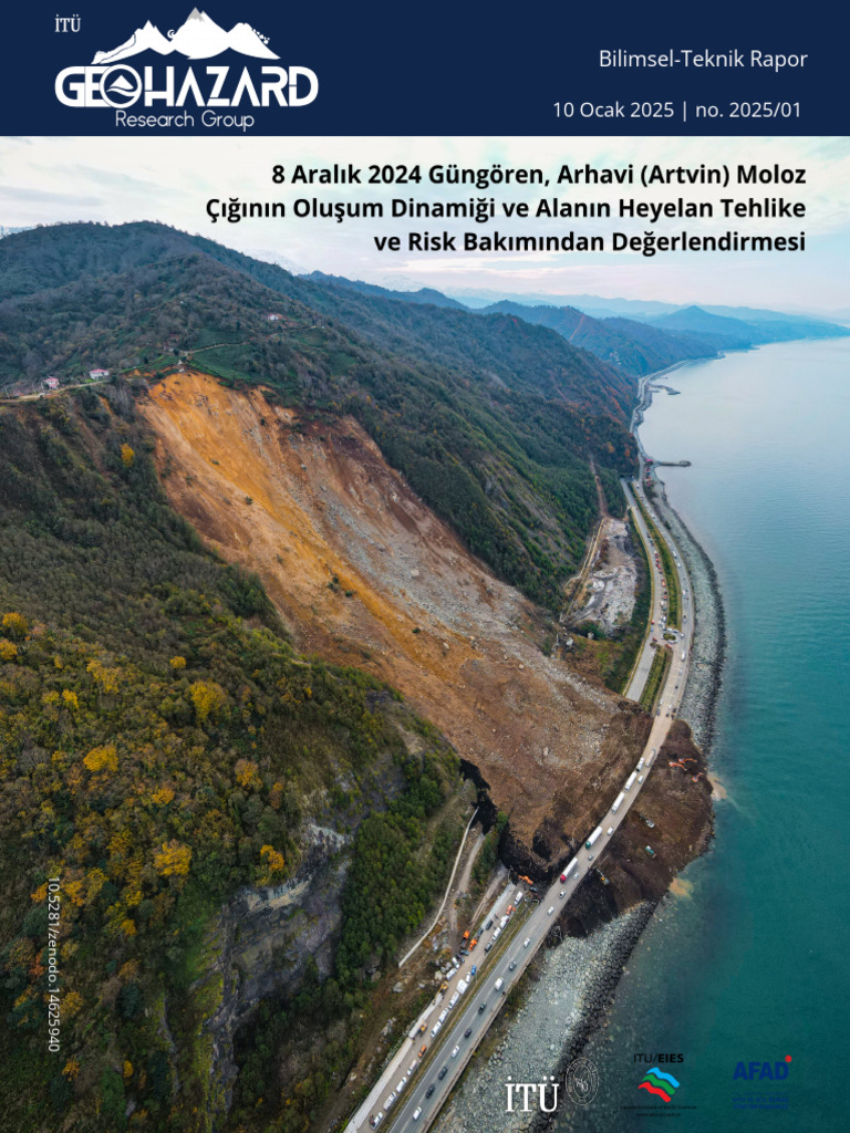 Gungoren Arhavi Heyelan Degerlendirme Raporu ITU AFAD | PDF
