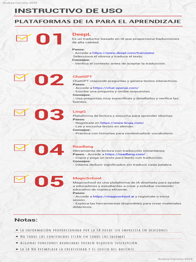 Instructivo Plataformas IA Alemán | PDF | Inteligencia artificial | Inteligencia (IA) y semántica