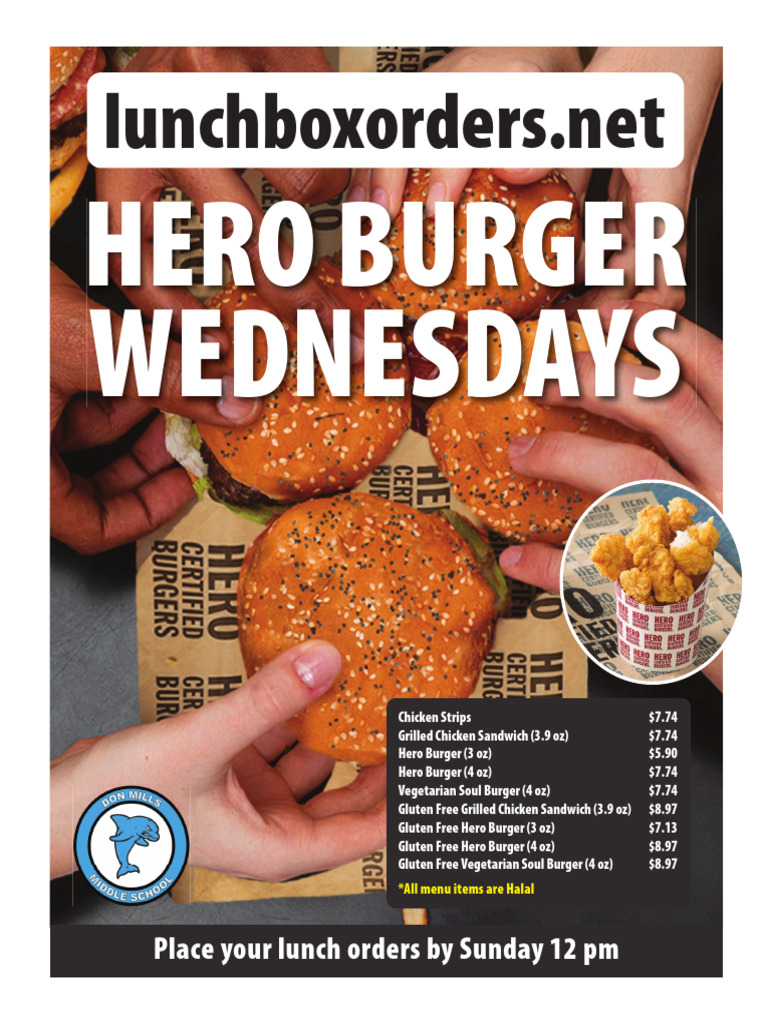 Hero Burger Wednesdays Poster | PDF