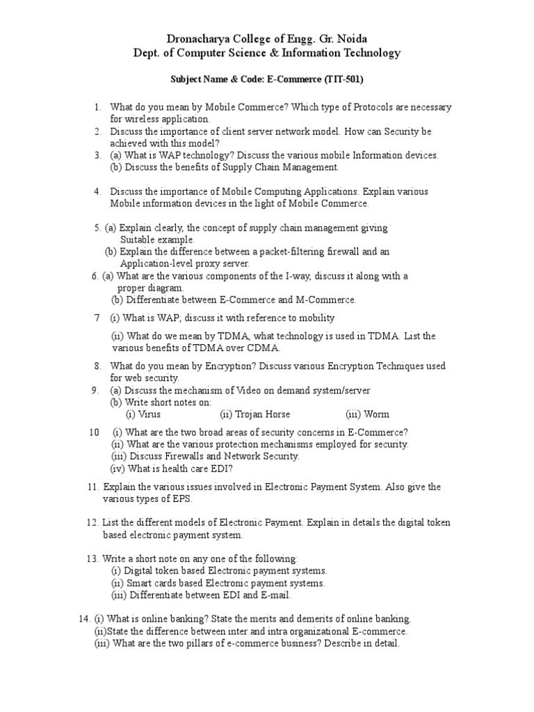 E - Commerce and IWT | PDF | Java Servlet | Java Server Pages