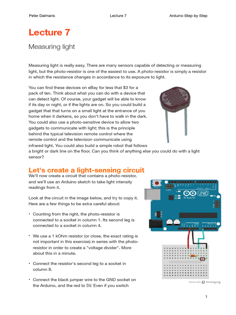 011 L7-Measuring-light-Notes | PDF | Resistor | Electromagnetism