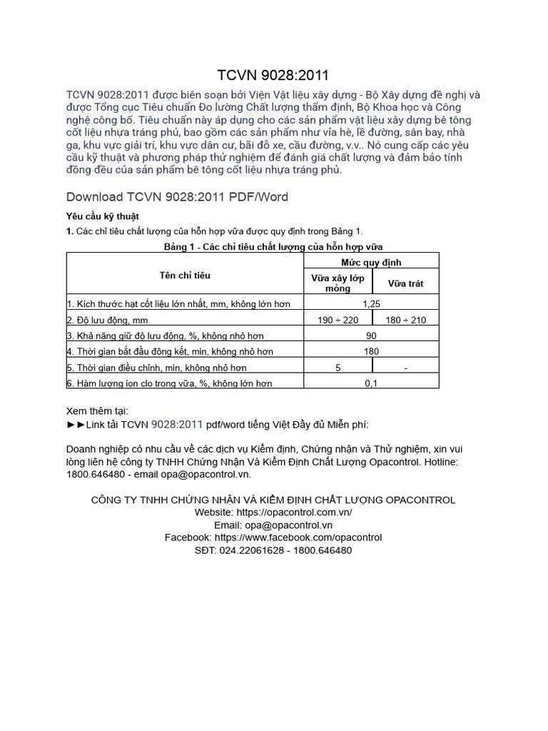 TCVN 9028 - 2011 | PDF