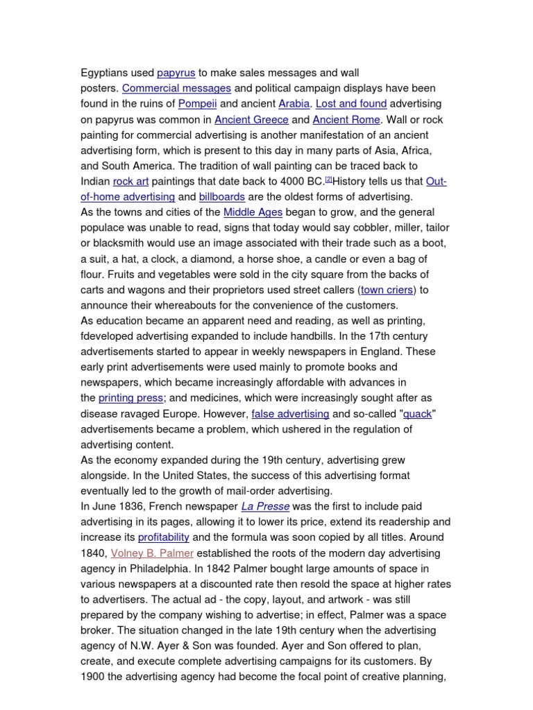 Egyptians Used Papyrus To Make Sales Messages and Wall Posters | PDF ...