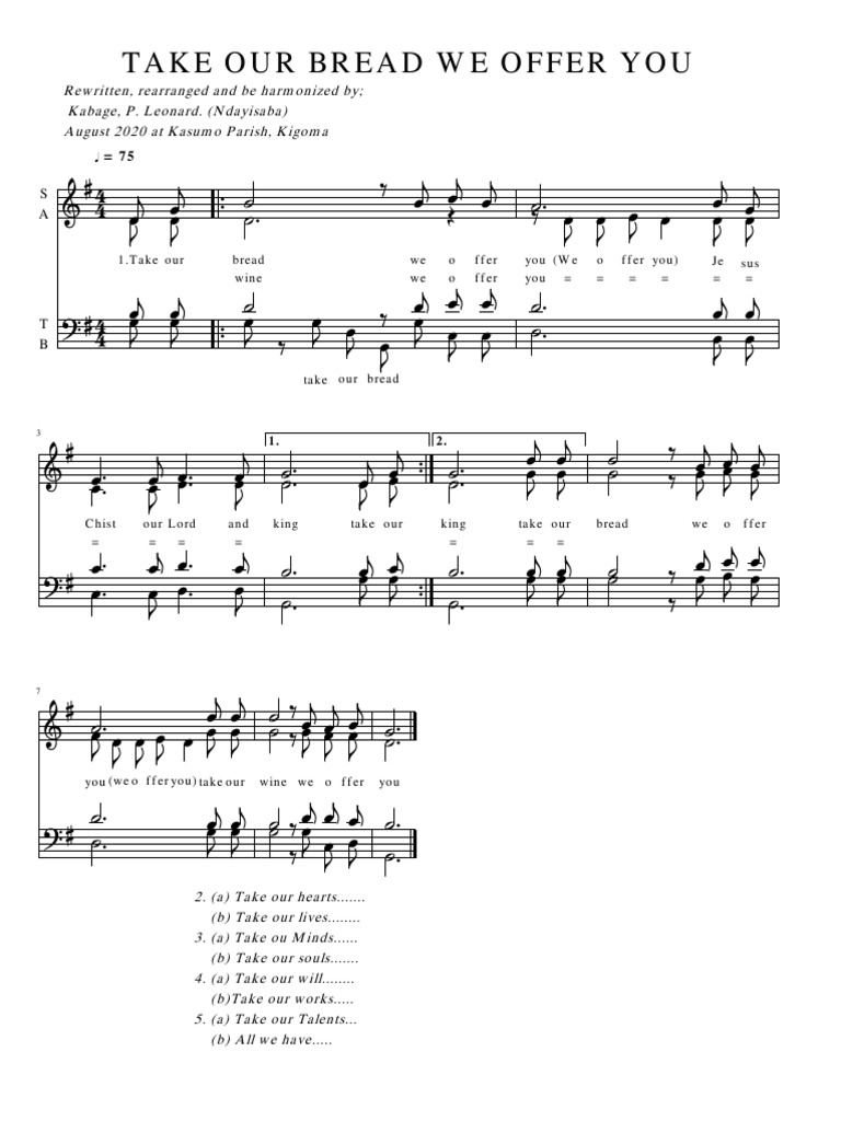 Hymn Arrangement by Kabage Leonard | PDF