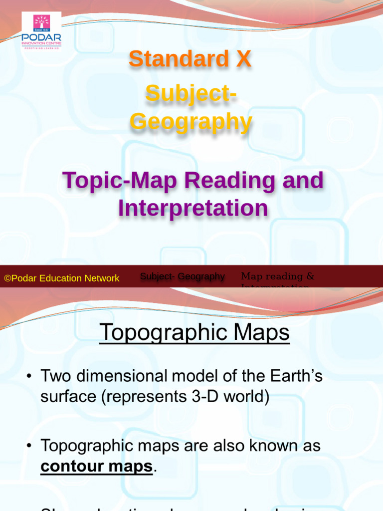ICSE_IX_Geog_Ch 4 Map Reading Interpretation | PDF