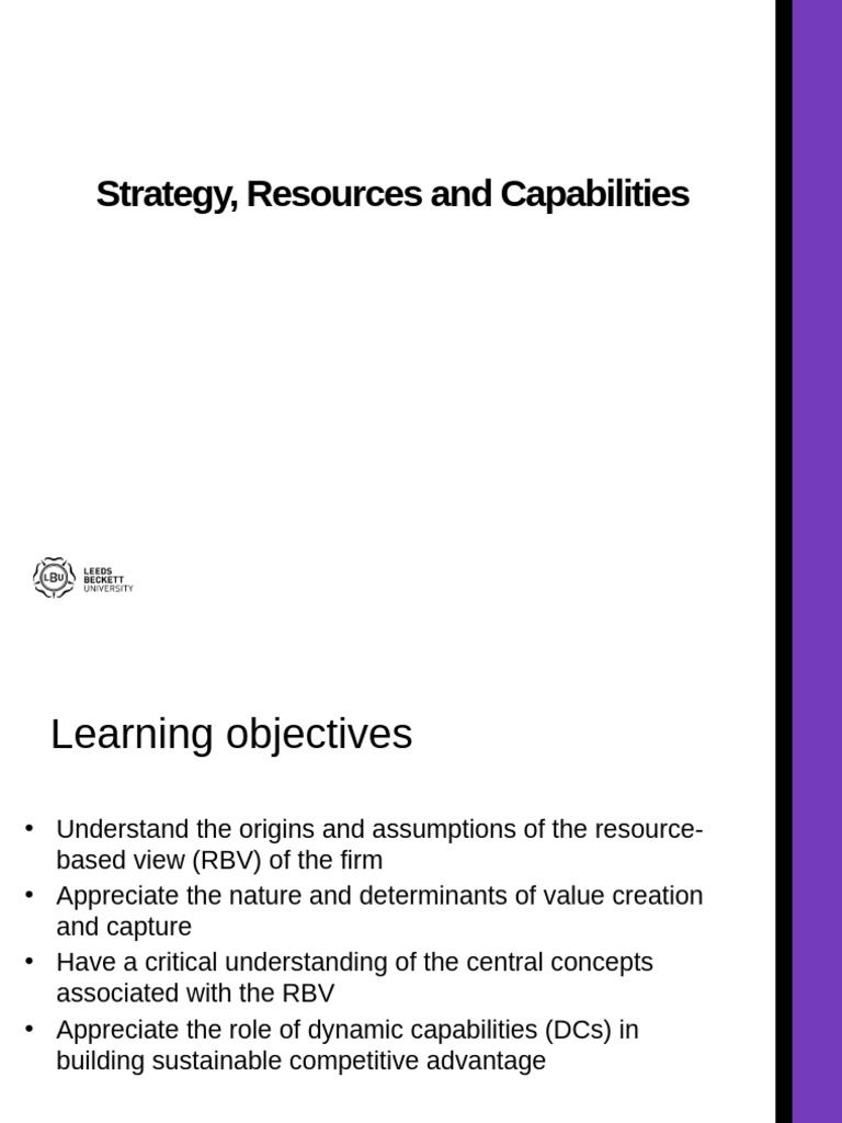 Business Strategy Lecture 4 | PDF | Strategic Management | Business