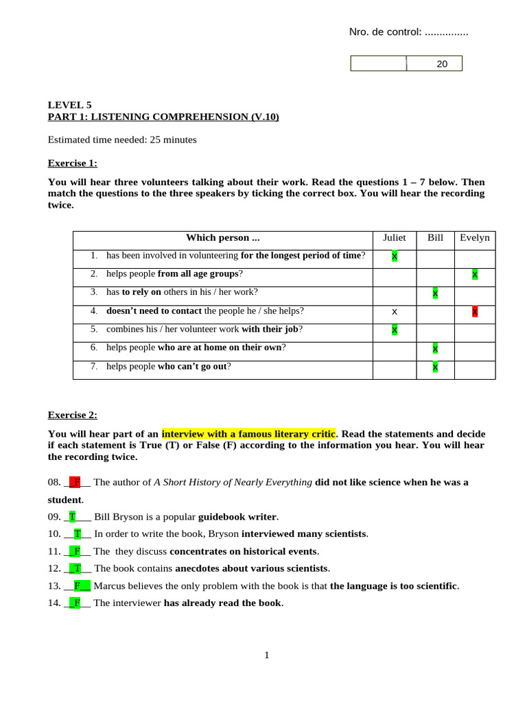 Listening and Reading Comprehension Exercises | PDF | Tornadoes | Blizzards