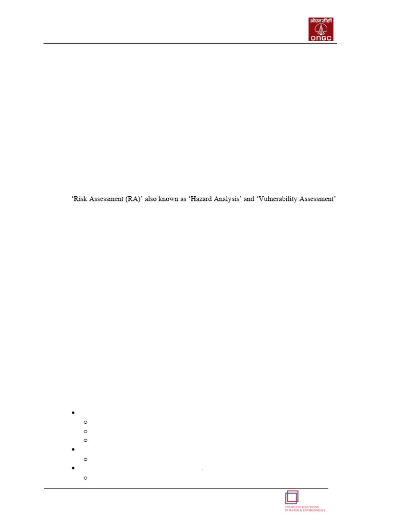 Risk Assessment Ongc | PDF | Blowout (Well Drilling) | Risk