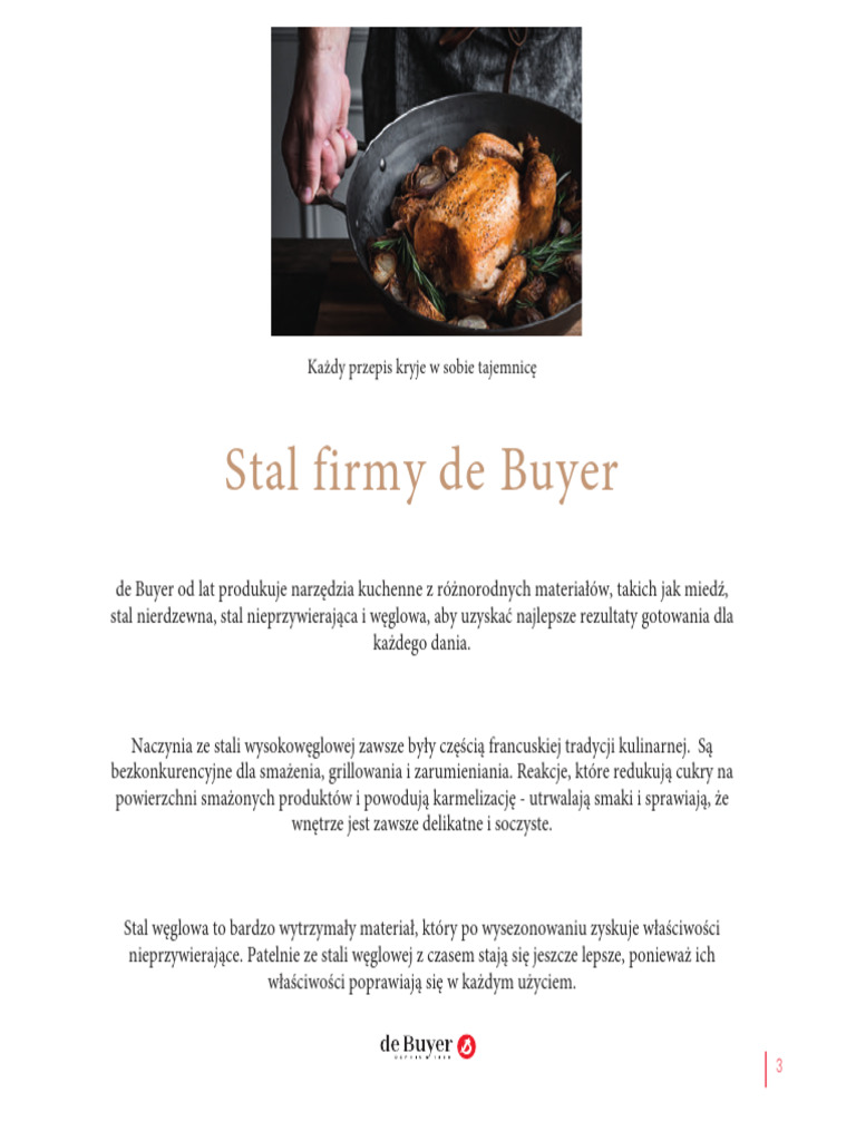 Broszura Patelnie Stalowe de Duyer PL 3 | PDF