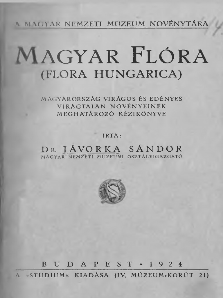 Magyar Flóra 1. (1924) | PDF