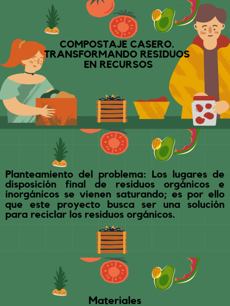 Compostaje Casero. Transformando Residuos en Recursos. - Copia | PDF